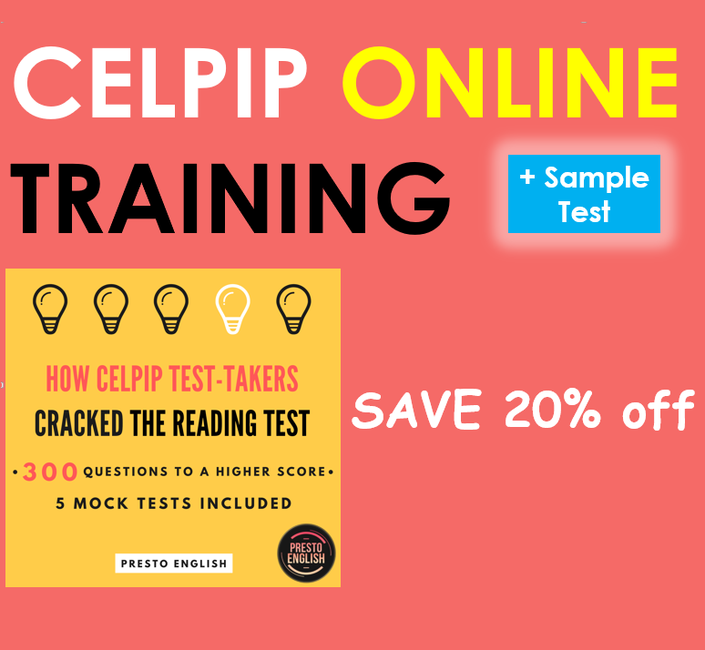 BUNDLE - 7-day CELPIP Training + Reading Practice eBook