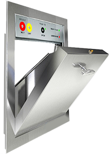 Linen Chute Intake Hopper Doors - Segregated Garbage Intake Hopper