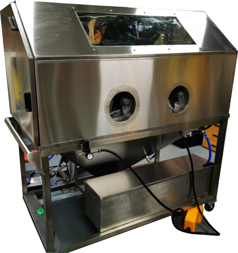 Our Products large stainless steel vapour blasting unit