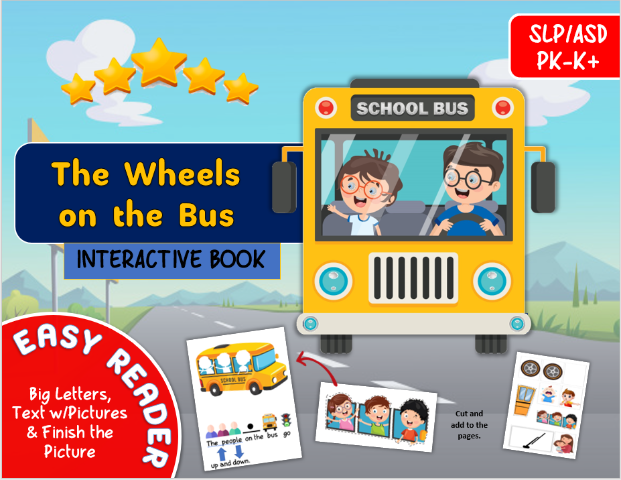 Free Kids Wheels on the Bus Printable (Interactive Bus) - Musical Play Day