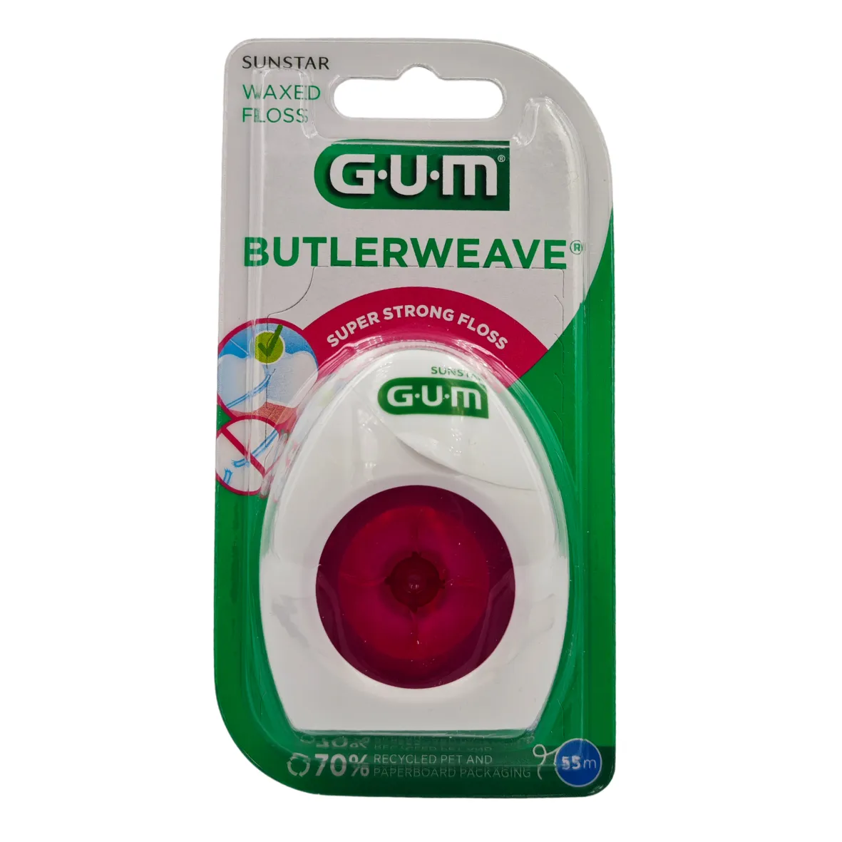 GUM Butlerweave dantų siūlas, 55 m