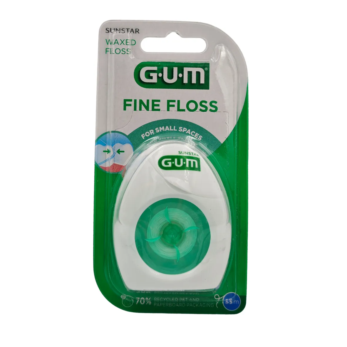GUM Fine Floss dantų siūlas, 55 m